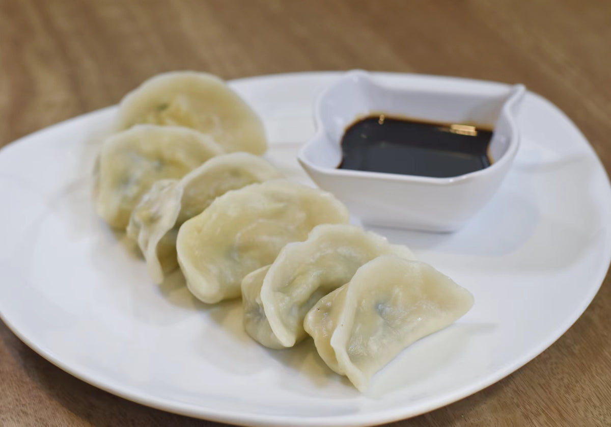 Steamed Egg and Chived Dumplings דאמפלינגס מאודים עם ביצה ועירית – Shanghai Kosher Market